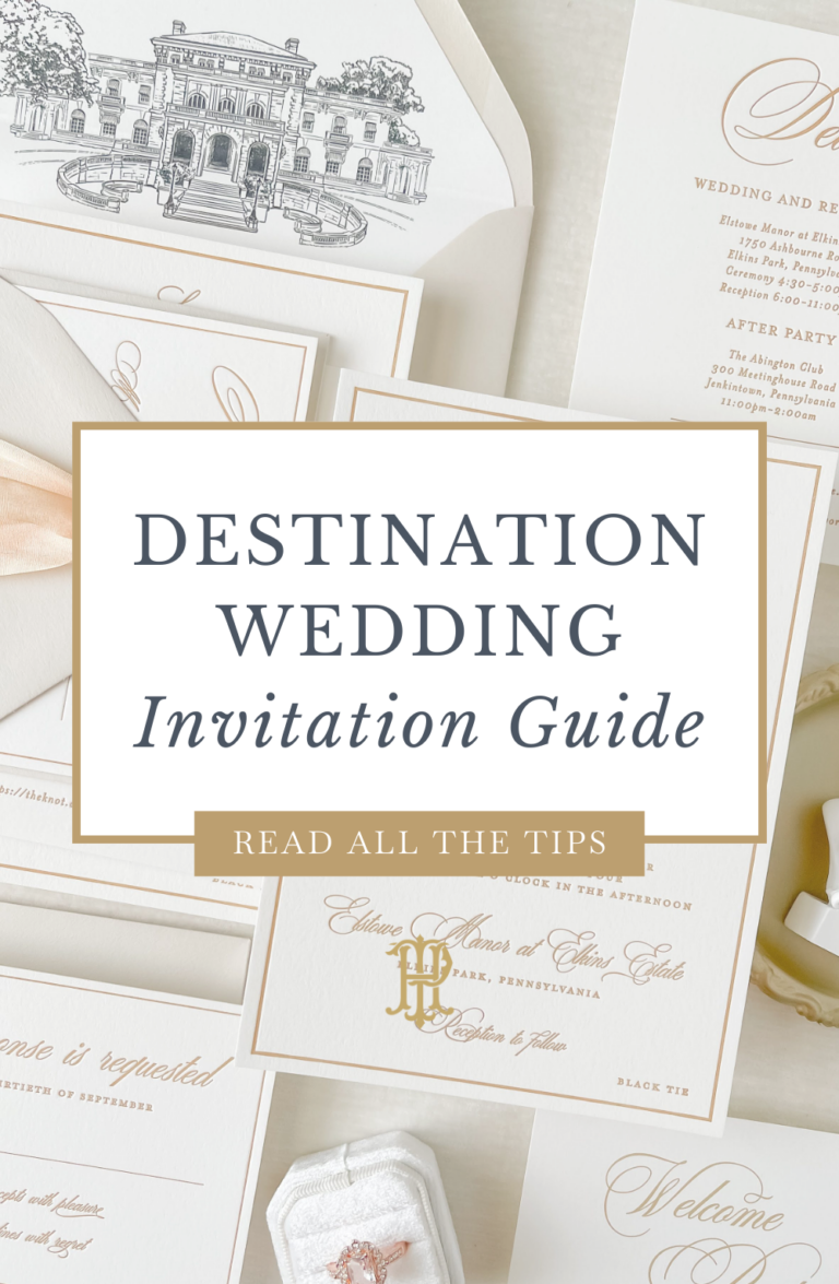 Destination Wedding Invitation Guide - heatherpaperie.com