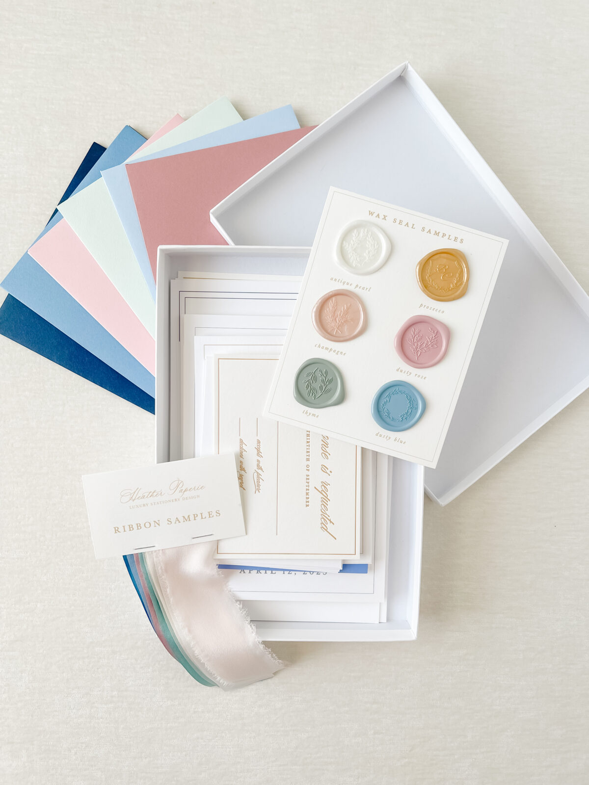 Custom vs. Semi-Custom Wedding Invitations - heatherpaperie.com